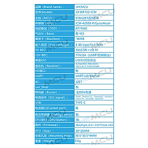 GoolRC GF30F722-ICM F722 F7 HD Baro OSD 5V 10V Dual BEC Flight Controller 3-8S 30.5X30.5mm for Remote Control FPV Freestyle Drone Parts