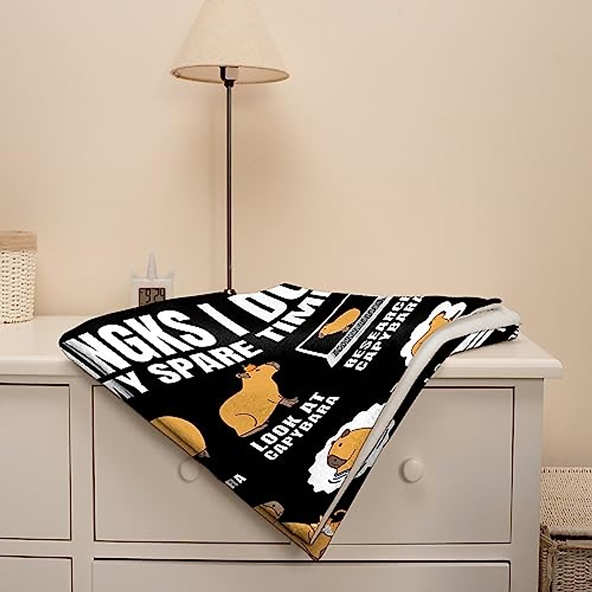 Capybara Blanket Gift for Girls Boys-40"x50" Super Soft Flannel Throws Blankets Birthday Christmas Decor for Couch Bed Sofa