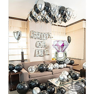 Bride or Die Bachelorette Party Decorations Till Death Do Us Part Backdrop Diamond Ring Balloon Bridal Shower Engagement Decoration Bachelorette Wedding Party Supplies