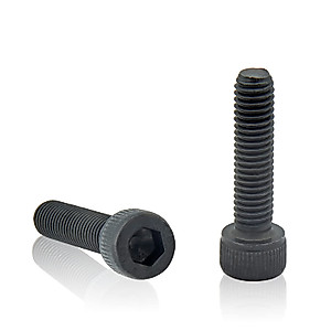 Augiimor 30PCS M6 x 25mm Socket Head Cap Screws 1mm Pitch Alloy Steel, Black Oxide Hexagon Socket Cap Head Bolts Screws