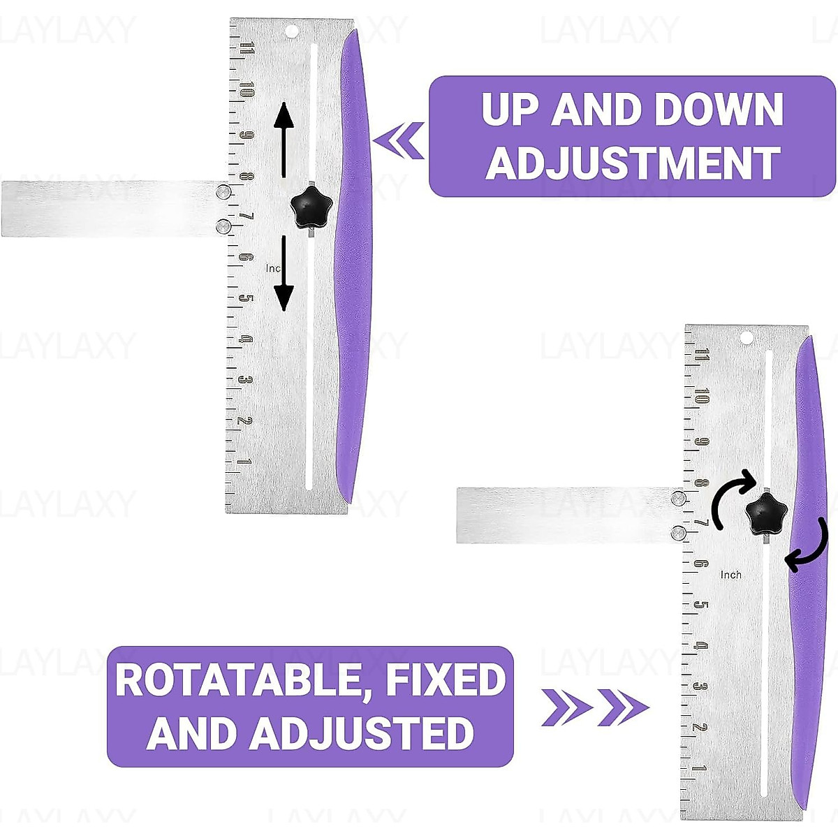 12 Inch Stainless Steel Cake Scraper, Leveler and Smoother, Icing Spatula, Perfect Tool for Icing, Frosting, Cream Edge. Adjustable Kitchen Spatula for Mousse, Cheese & Cream Cake