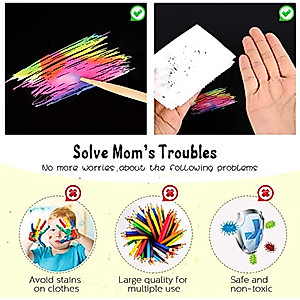 ZMLM Rainbow Scratch Mini Art Notes - 125 Magic Scratch Paper Note Cards for Kids Toy Arts Crafts DIY Party Favor Supplies for Girls Boys Birthday Halloween Christmas Stocking Stuffer Gift Box