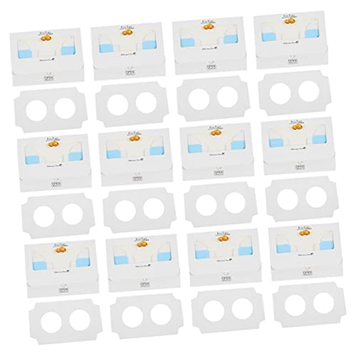 MUSISALY 25pcs Boxes Window Egg Tart Box Mini Cake Boxes Mini Muffins Window Box Bracket Gift Boxes with Lids for Presents Individual Cake Carrier Egg Tart Gift Packaging Box Cupcake Box