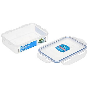 Lock&Lock 19-Fluid Ounce Rectangular Food Container, Short, 2.3-Cup