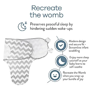 Comfy Cubs Swaddle Blanket Baby Girl Boy Easy Adjustable 3 Pack Infant Sleep Sack Wrap Newborn Babies (Small 0-3 Months, Grey)