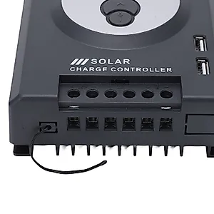20A Solar Charge Controller, Solar Panel Regulator Temperature Compensation for Gel Lithium Batteries