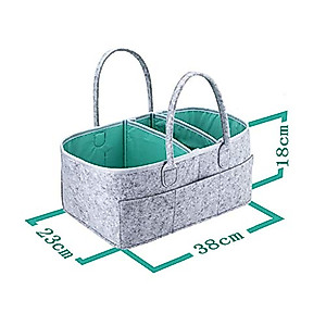 UXZDX Baby Diaper Caddy Organizer Portable Storage Basket Essential Bag for Nursery Waterproof Liner Changing Table Storage Bag