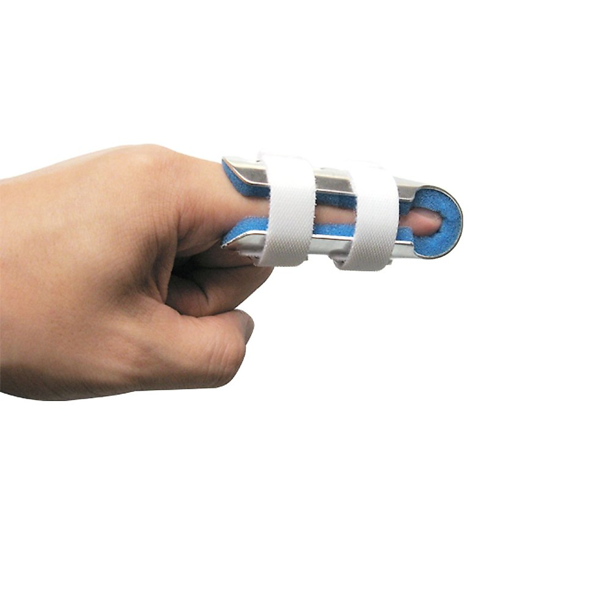 Finger Splints: 3-Size Pack Made for Finger Knuckle Immobilization of Adults and Children Suffering Pain Sprains Strains Arthritis with Soft Foam Interior Loop Straps and Protective Ventilation Holes