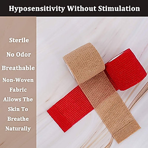 24 Pack Breathable Self Adherent Wrap, Athletic Elastic Non Woven Cohesive Bandage – for Sports, First Aid Medical, Wrist, Ankle Sprains, Swelling and Vet Wrap 2 Inch 5 Yards (Rainbow Color).