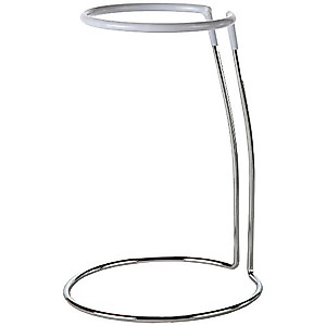 Lily's Home Wine Decanter Drying Stand with Rubber Coated Top to Prevent Scratches, Includes Cleaning Brush, For Standard Large Bottomed Wine Decanters, Decanter and Wine Glass NOT Included