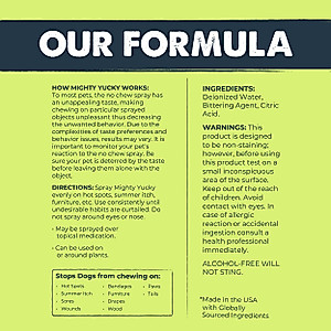 Mighty Paw Waggables Yucky No Chew Spray for Dog (Made in The USA) | Bitter Apple Sprayer for Pets to Stop Chewing. Dog Repellent Spray for Furniture. Anti Chew Sprayer Pets. (8 oz)