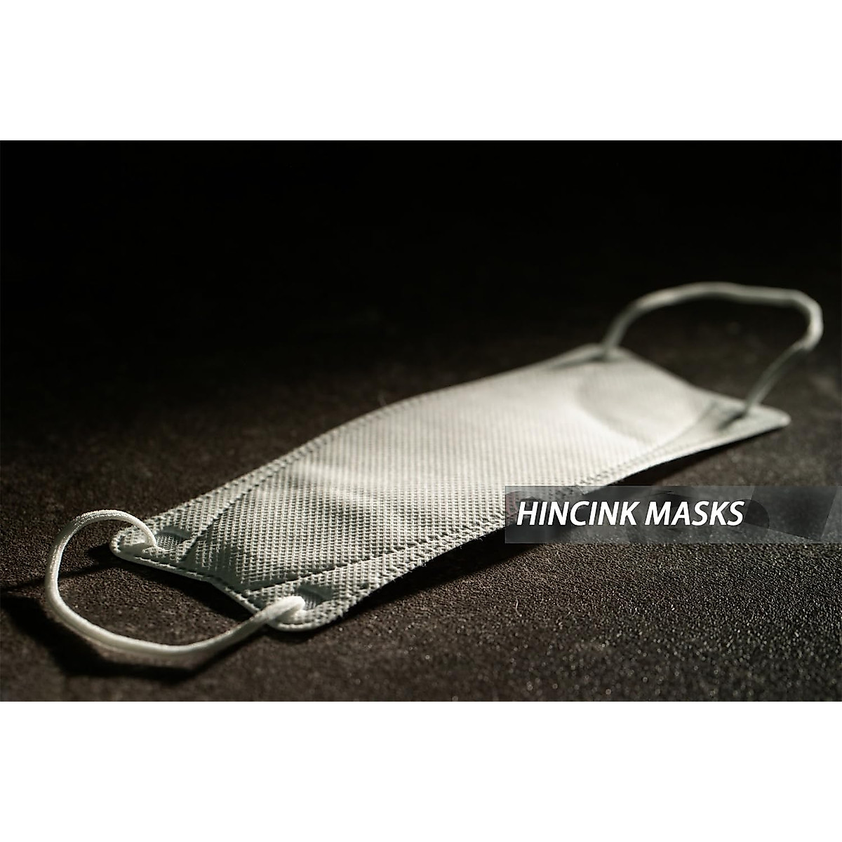 HINCINK KF94 Face Masks, 30 Pack Individually Wrapped, 4-Ply Breathable & Comfortable Safety Mask, Black Protective Cup Dust Masks Unisex Outdoor Safety Protection for Adult (30, White)