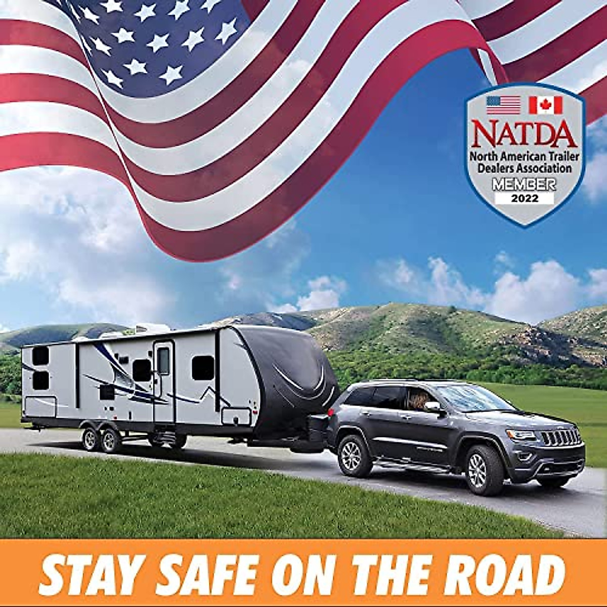 Tri-Ball Adjustable Trailer Hitch – Fits 2-inch Receiver, 5.70-inch Drop, Trailer Hitch, Tri-Ball Hitch, Adjustable, Ball Mount Hitch - 10,000 LBS, 1-7/8, 2 and 2-5/16 inch Balls, Solid Tube Hitch