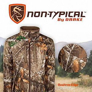 Drake Waterfowl Men's Silencer Full Zip Jacket with Agion, Realtree Edge, Large