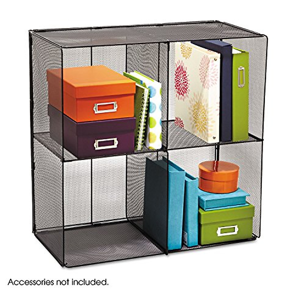 Safco 2172Bl Onyx Mesh Cube 28 1/2W X 14 1/2D X 28 1/2H Black