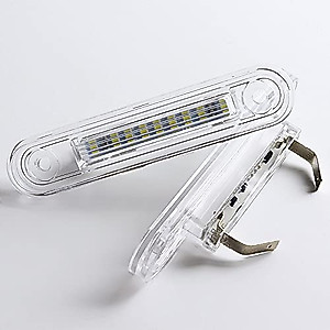 EPARTS White 6000K 18-SMD LED License Plate Tag Light lamp Compatible With 1984 - 1991 Mercedes-Benz W124 E-Class / 1992 - 1997 Mercedes-Benz W201 E-Class / 1993 - 1997 Mercedes-Benz W202 C-Class