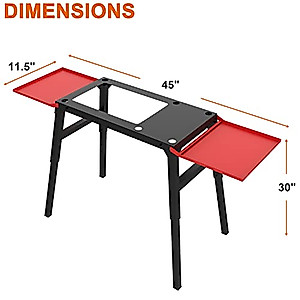 MixRBBQ Universal Griddle Stand for Blackstone 17" 22" Tabletop Griddle, Adjustable Table with Dual Side Shelf Grill Accessories for Outdoor Camping