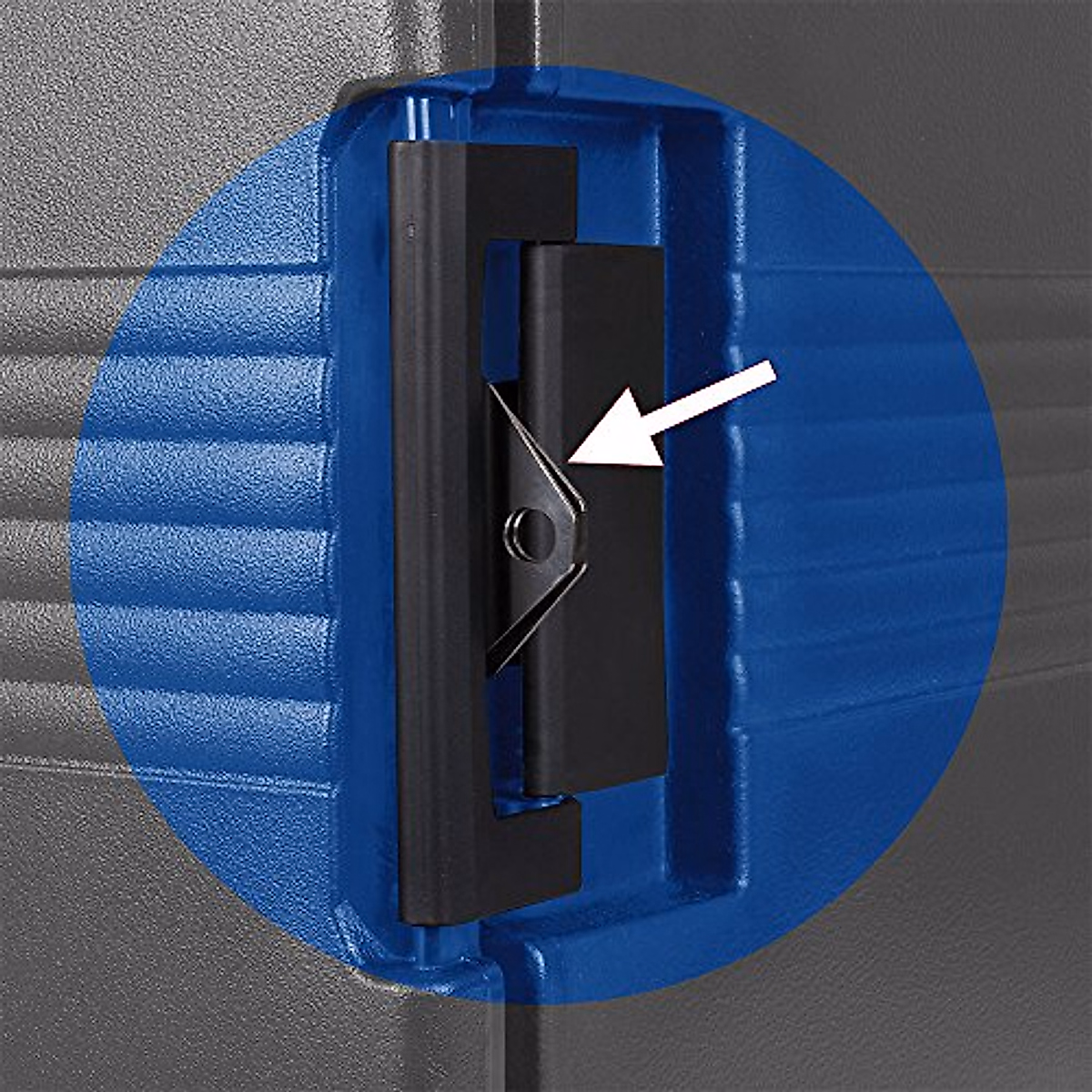 Cambro UPC400SP159 Camcarrier UPC Capacity 4 Full Size 4" Deep Pans Security Package Cold Blue 1 each