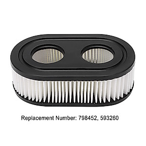 4PCS Air Filter Lawn Mower Filter Replacement Air Cleaner Cartridge Filter Rubber 798452 593260 for 500EX 550EX 625E 675 625EX 675EX 675EXI 725EXI 09P000 09P702