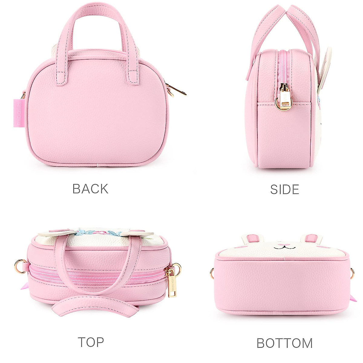 mibasies Toddler Purse for Little Girls Handbags Kids Age 3-8 Bunny purse