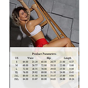 Women’s Yoga Booty Shorts High Waist Workout Gym Dance Hot Pants Spandex Athletic Shorts Butt Lifting Leggings Black XL