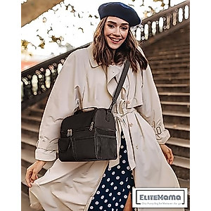 Wearable Breast Pump Bag with Cooler, Compatible with Willow, Elvie, Momcozy Breast Pump, Stylish Insulated Storage Container Case for Hand Free Breast Pump