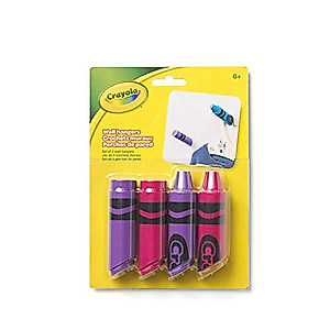 Room Copenhagen, Crayola Wall Hangers Organizational Décor – Set of 4 Crayon Wall Hooks for Storing Jackets, Bags, and More - Bold Blush (2X Razzmatazz, 2X Violet)