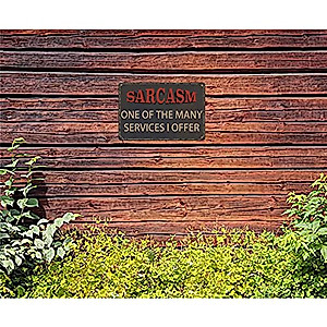 Funny Sarcastic Metal Signs For Garage Office Signs, Man Cave Bar Personalized Signs Home Sign Wall Decor Gifts For Men Sarcasm One of The Many Services I Offer