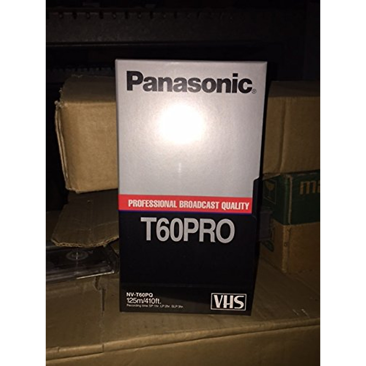 5 Pack of Panasonic T60PRO Professional Broadcast Quality VHS Video Cassette Tapes - NV-T60PQ - 125M/410Ft