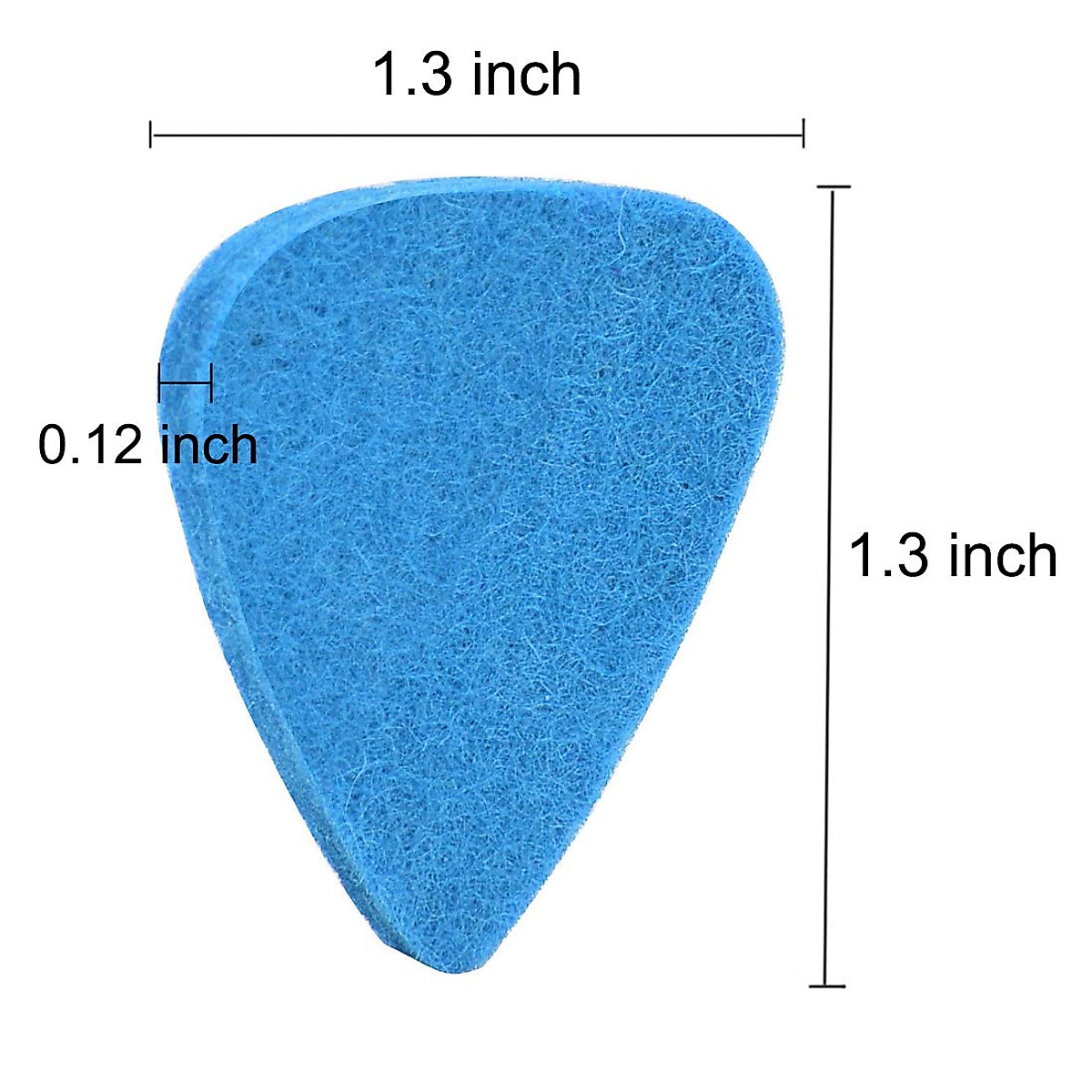 Foxany 16 Pack Ukulele Felt Picks, Comfortable for Ukulele, Guitar, Bass and Low Tension Music Instruments Felt Material Multi Color