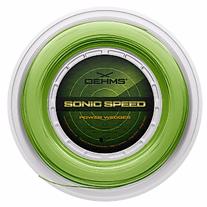 OEHMS Sonic Speed Power Wedges | 200m (660ft) Reel | Grooved Co-Poly Tennis Racket String | Ø 1.15mm (18)