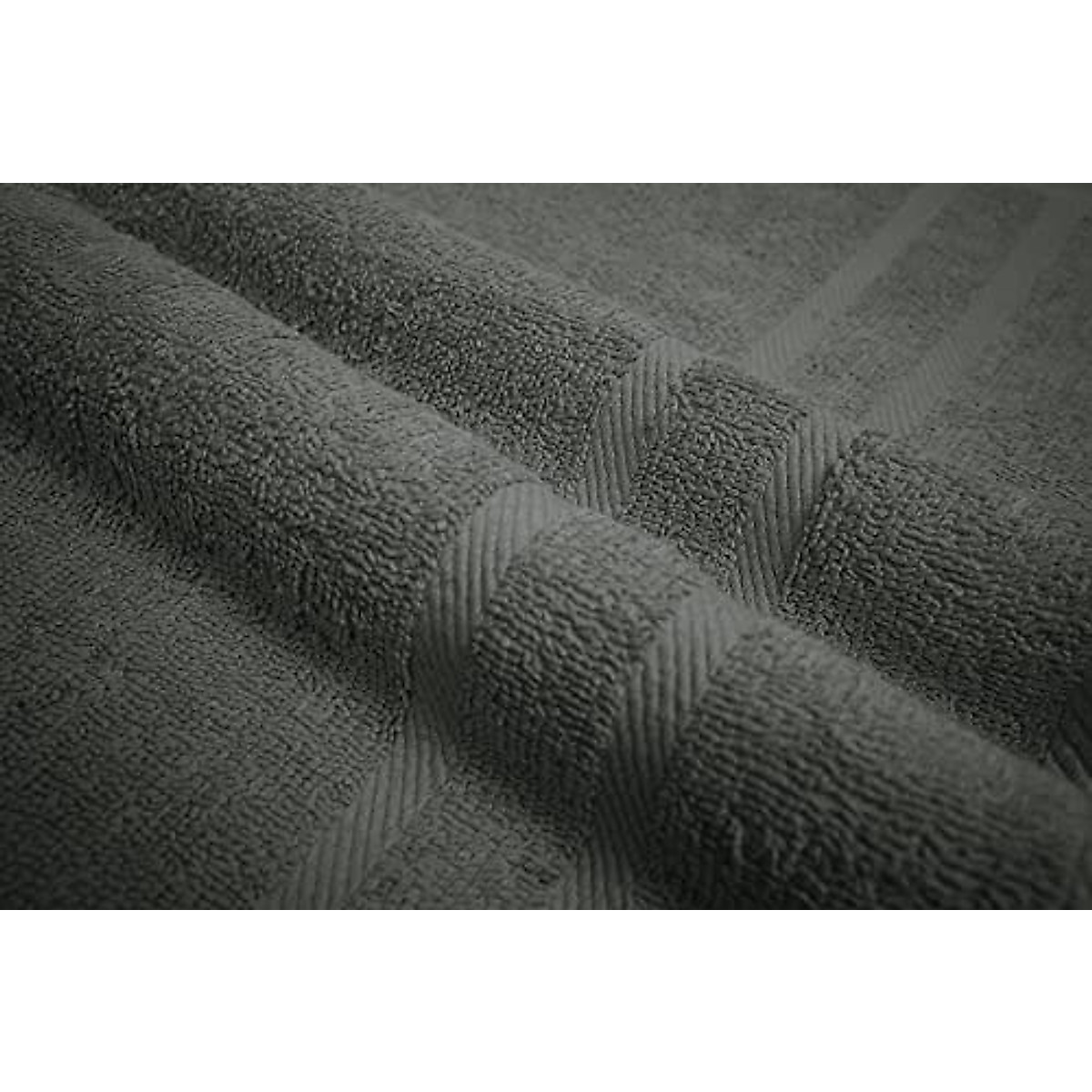 LOOP TERRY Bath Towel Set - 100% Cotton 6 Pack 24 x 46 Quick Dry Towels. Lightweight & Absorbent, 500 GSM Soft Towels use for Bath, Pool, Spa, Gym, Guest Bathroom, Ideal for Daily Drying