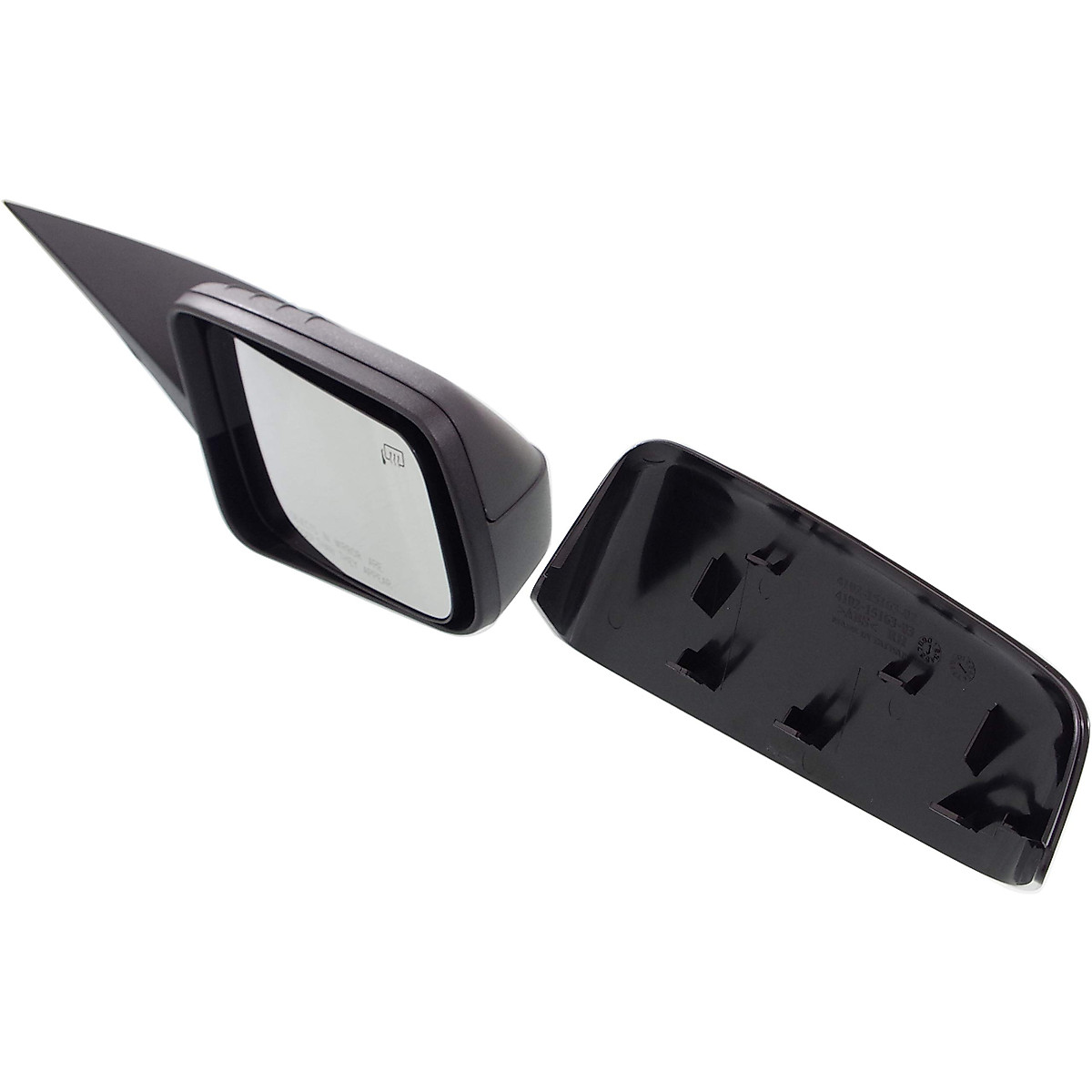 Kool Vue Right Power Heated Door Mirror Compatible With Ford Focus 2008-2011 with 2 Caps Coupe & Sedan, Models With Deluxe Package