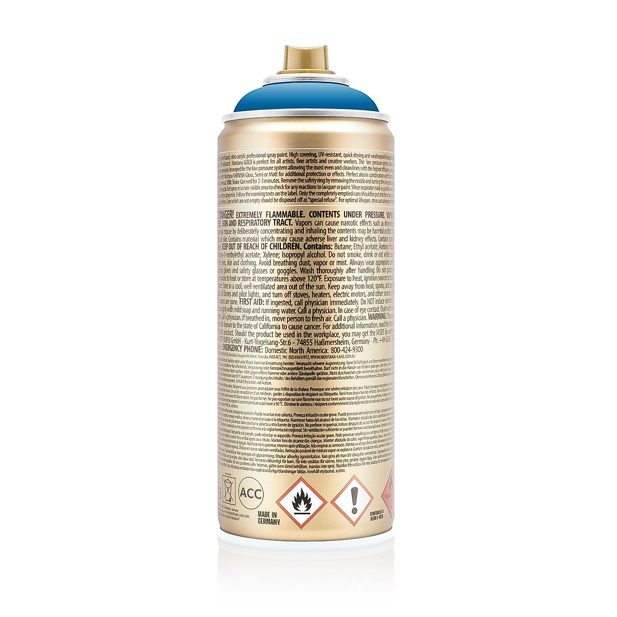 Montana Cans Montana GOLD 400 ml Color, Blue Magic Spray Paint (13.5 Fl Oz) (MXG-G5060)