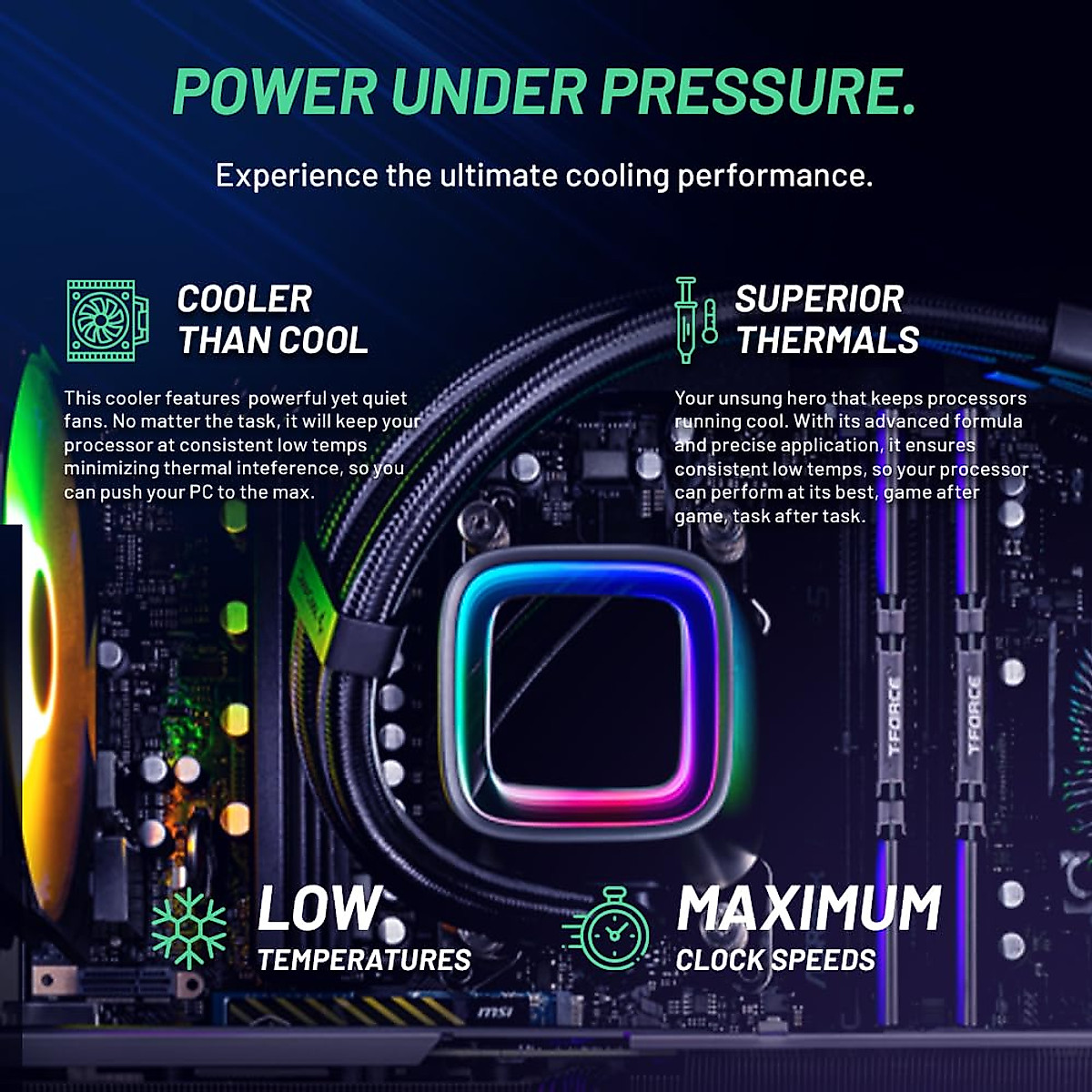 Skytech Gaming Archangel Gaming PC, Ryzen 7 5700X 3.4 GHz, RTX 4060, 1TB NVME, 16GB DDR4 RAM 3200, 600W Gold PSU Wi-Fi, Win 11 Home, RGB-Keyboard and RGB-Mouse Included