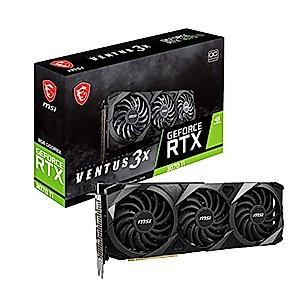MSI Gaming GeForce RTX 3070 Ti 8GB GDRR6X 256-Bit HDMI/DP Nvlink Tri-Frozr 2 Ampere Architecture OC Graphics Card (RTX 3070 Ti Ventus 3X 8G OC)