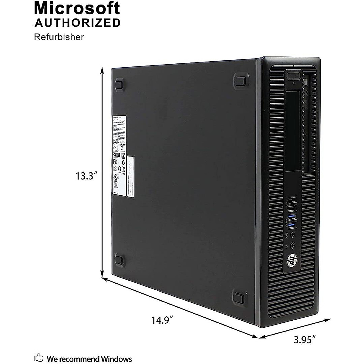 HP ProDesk 600 G2 SFF Desktop Computer Inter i5-6500 Up to 3.60GHz 32GB DDR4 RAM New 1TB SSD Built-in AX200 Wi-Fi 6 HDMI Dual Monitor Support Wireless Keyboard and Mouse Win10 Pro (Renewed)