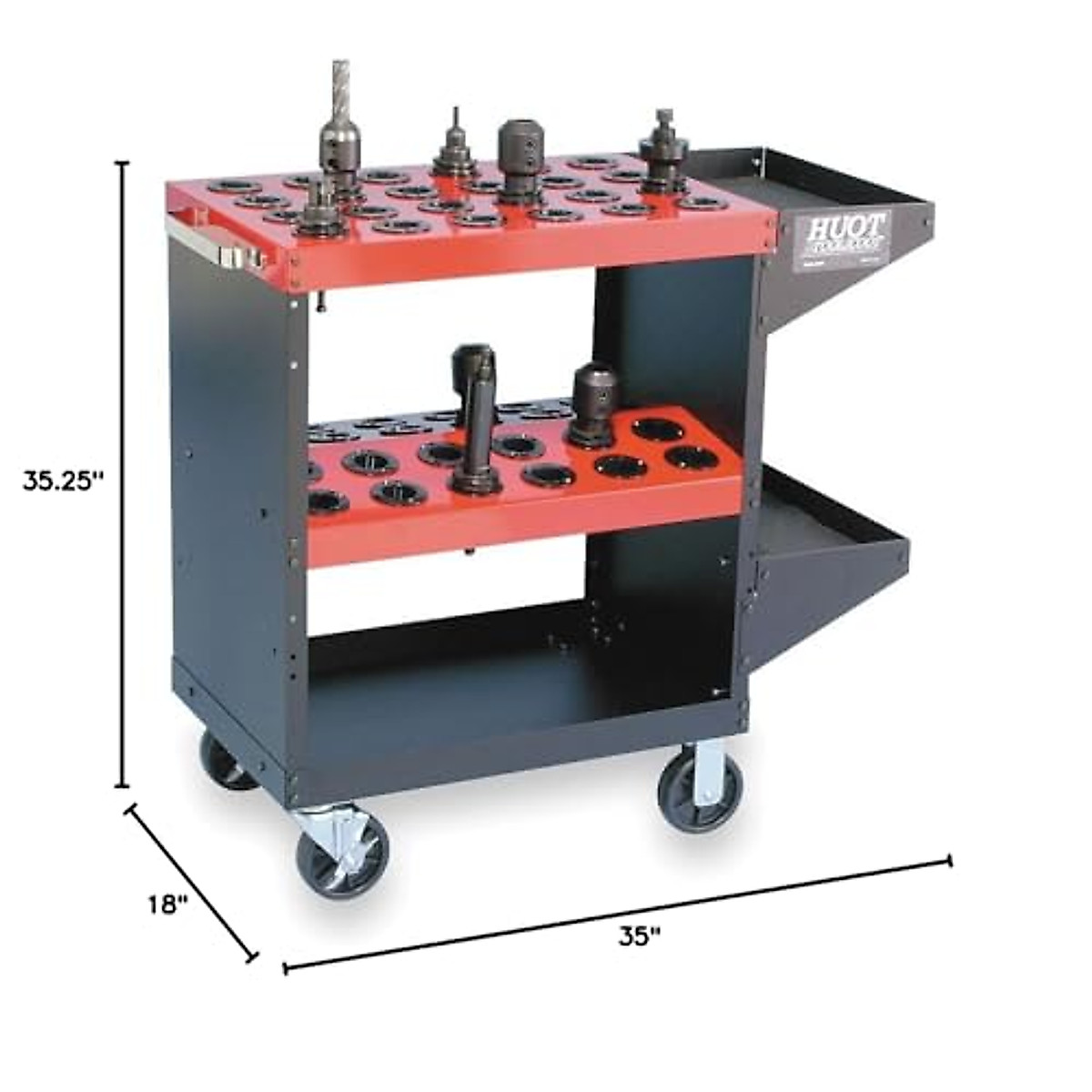 Huot ToolScoot Cart for 50 Taper Toolholders