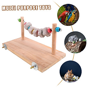 iplusmile 3pcs Chew Toys Parakeet Perch Bird Toy Wooden Bird Perch Parrot Perch Stands Bird Cage Stand Cage Bird Stand Parrot Chewing Toy Cage Bird Perch Cage Parrot Stand Parrot Swing Toy