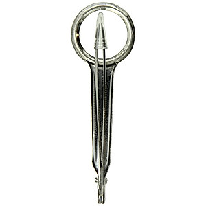 TAMSCO Tweezers Pointed with Magnify Glass 4-Inch, Magnify Tweezers, 5 Times Genuine Magnify, Stainless Steel Tweezers, Precision Points, Great for Finding Ticks