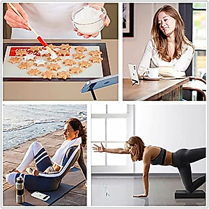 2-Pack Thin Phone Kickstand, Foldable and Portable, Black