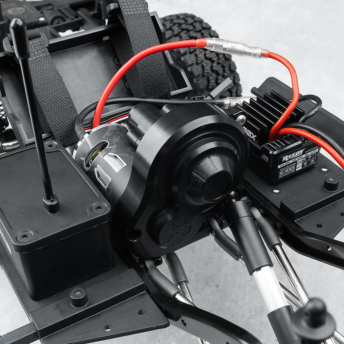 RCLIONS Upgraded Stealth XF Transmission Set RC Car Gearbox for Element Enduro ECTO SE IFS 1/10th Scale Crawler Car