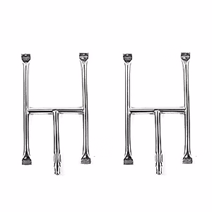 DELSbbq Stainless Steel BBQ Grill Burner Replacement for Blackstone 28 Inch Grill Top, 2 Pack Burner Tube with Screw