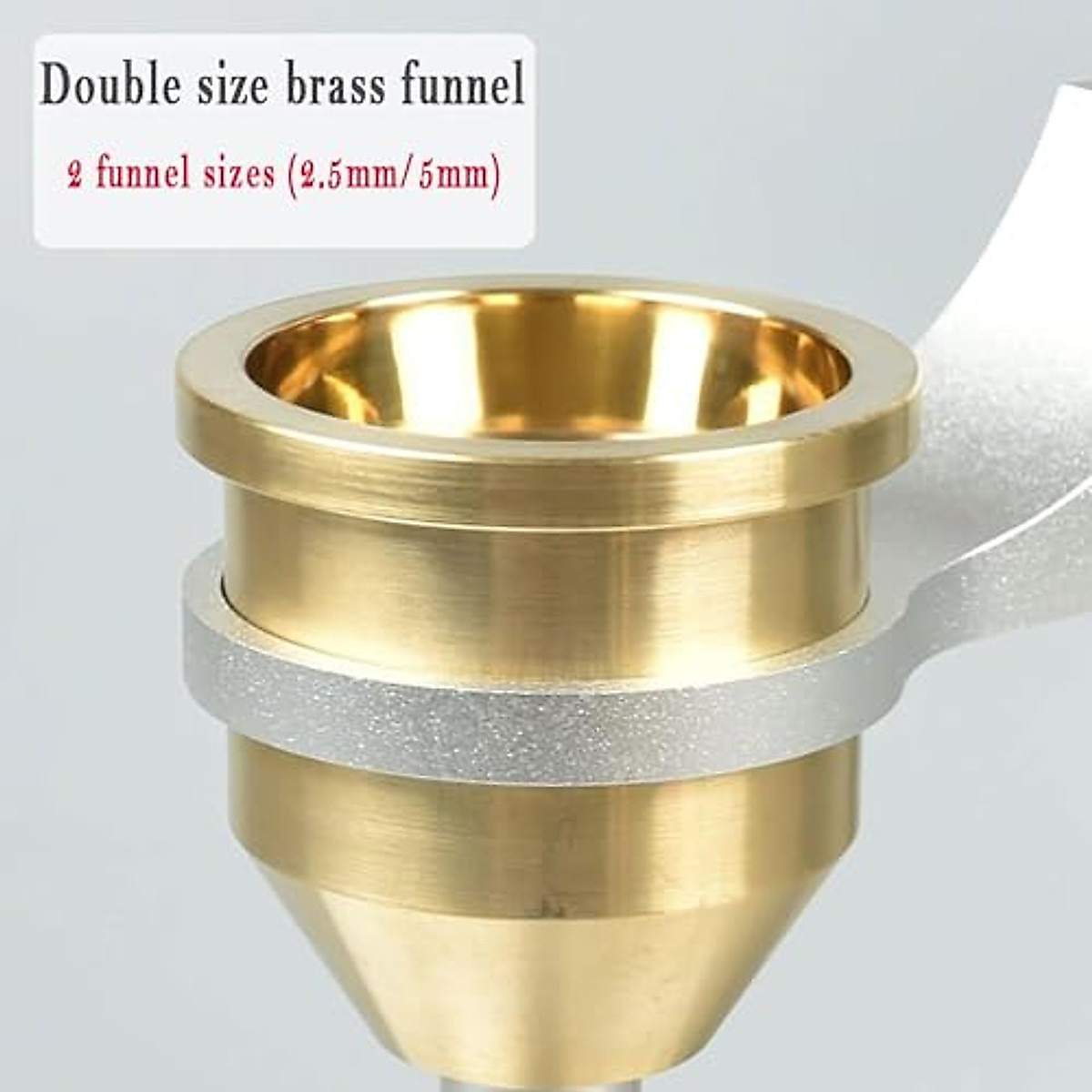 Flow Ability Tester, Hall Flow Meter with 2.5&5 MM Funnel, Powder Bulk Density Meter, 60° Funnel Angle&25mm Height Block, for Testing Flow Rate and Bulk Density Of Metallic and Non-Metallic Powders