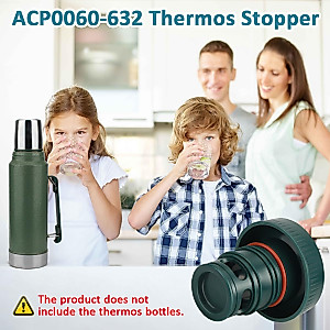 Parts Shop Replacement Thermos Stopper For Stanley Aladdin Vacuum Insulated Small Mouth Bottle ACP0060-632 Bottles Stopper #13B pre-2002 Production Replaces Parts No A-944DH A945DH