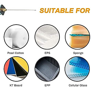 Electric Hot Knife Foam Cutter, Vickes Cutting Hot Pen Hot Wire Cutter 15W Electric Foam Cutting Machine Pen 10CM Styrofoam Cutter Heat Cutting Tool Kit