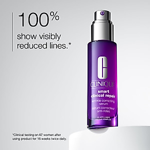 Clinique Smart Clinical Repair Wrinkle Correcting Face Serum With Hyaluronic Acid, Peptides + Advanced Retinoid Serum | Anti-Aging + Hydrating, 3.4 Fl Oz