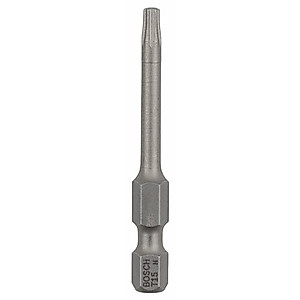 Bosch 2607001634 Extra Hard Screwdriver Bit, T15, 49mm Length, Blue