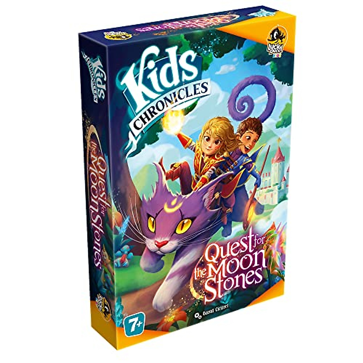 Kids Chronicles Quest for the Moon Stones Board Game - A Magical Adventure for Young Explorers! Cooperative Game for Kids and Adults, Ages 7+, 1-4 Players, 30-45 Min Playtime, Made by Lucky Duck Games