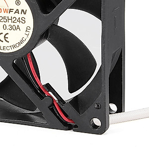 uxcell 92mm x 92mm x 25mm 24V DC Cooling Fan Long Life HY Bearing Computer Case Fan